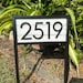 House Number Stake for Yard | Reclaimed Wood House Number Sign for ...