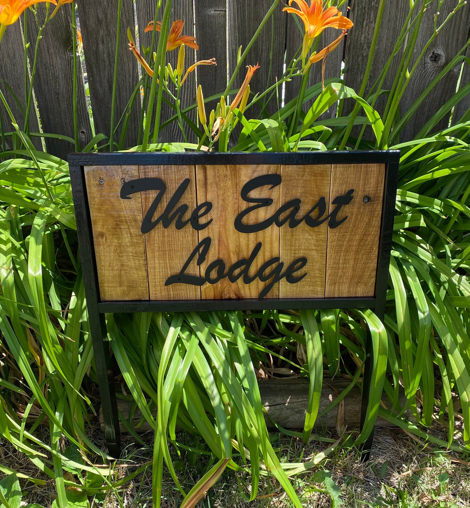 Sign Personalized Stake for Garden Custom Reclaimed Wood - Etsy