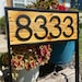 Large House Number Yard Stake 7 Inch Metal Numbers Sign Oversized ...