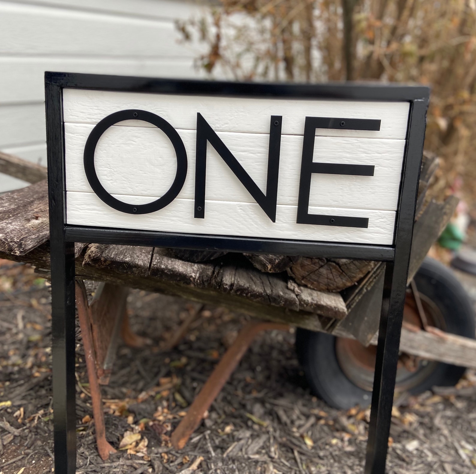 House Number Stake for Yard Reclaimed Wood House Number Sign - Etsy