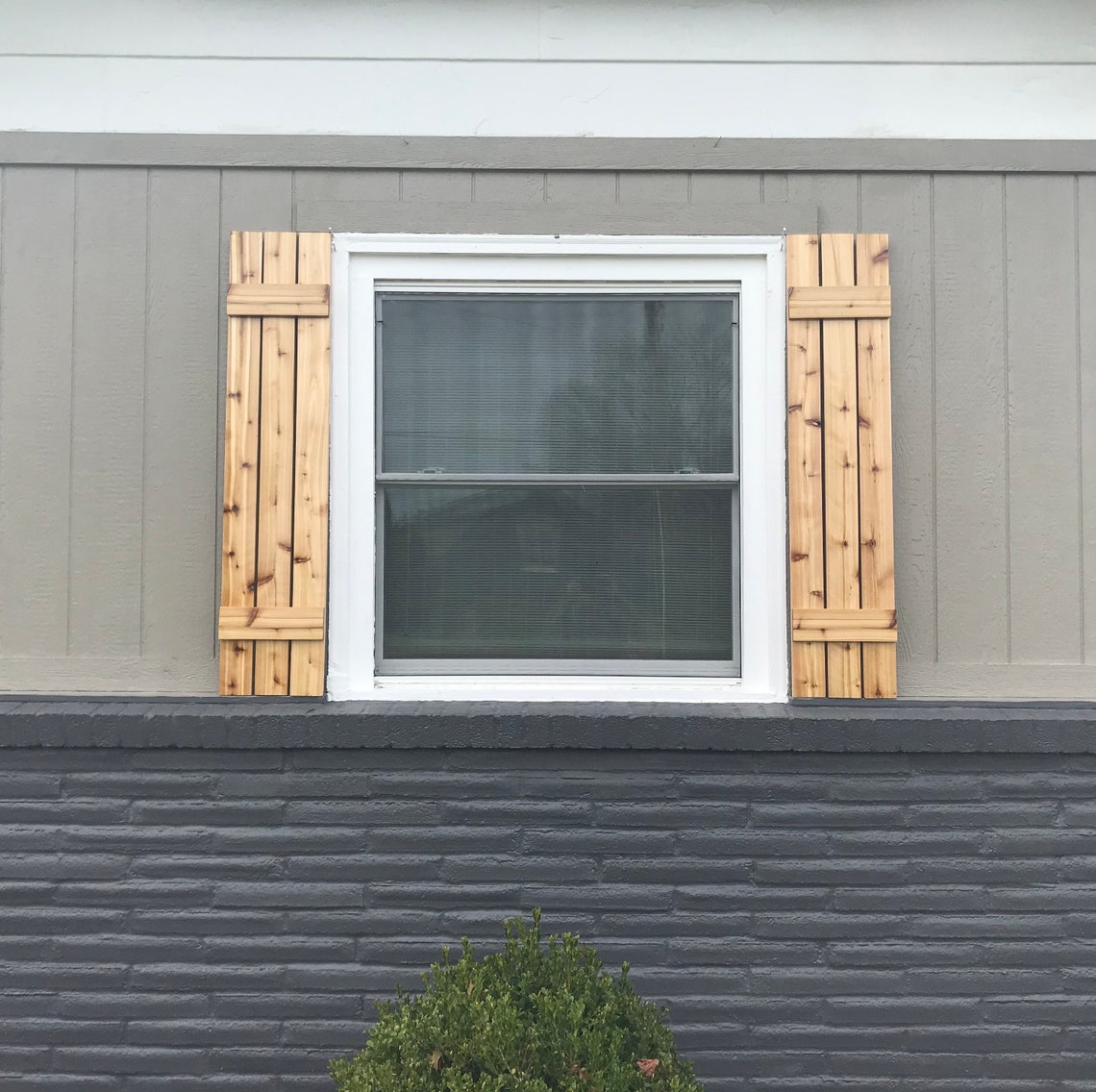 Cedar Shutter Set Custom Rustic Modern Farmhouse Decor - Etsy