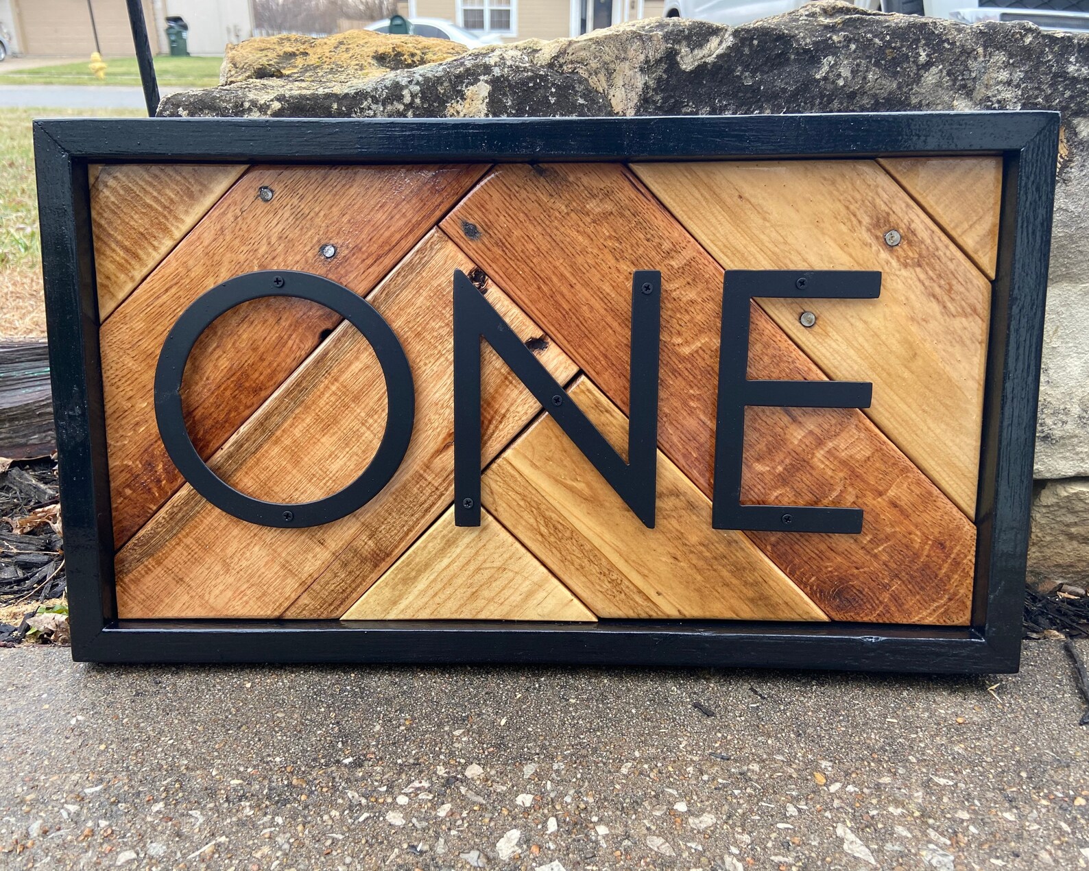 Address Sign Modern Rustic House Numbers Farmhouse Decor - Etsy