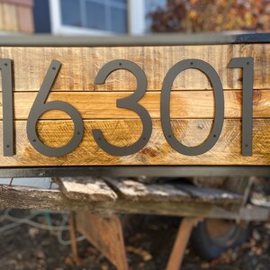 Large House Number Yard Stake | 7 Inch Metal Numbers Sign | Oversized ...