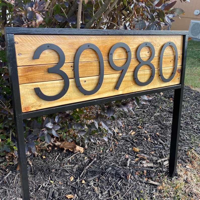 Large House Number Yard Stake 7 Inch Metal Numbers Sign - Etsy