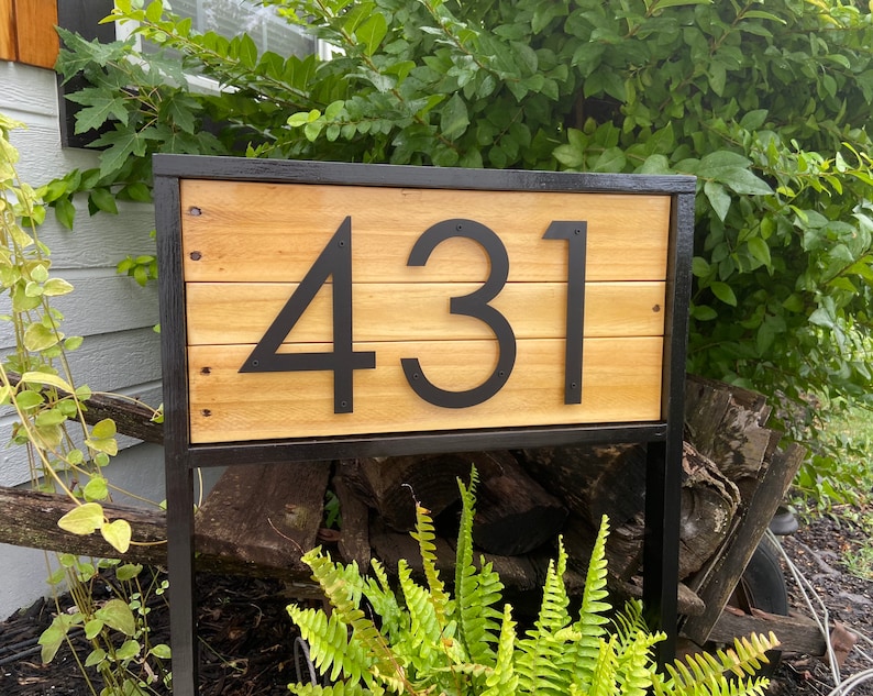 Large House Number Yard Stake 7 Inch Metal Numbers Sign - Etsy