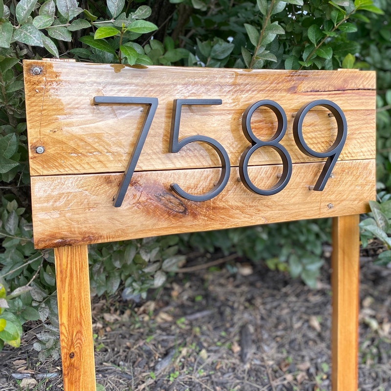 House Number Yard Sign - Etsy