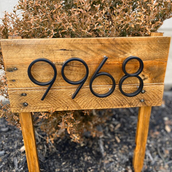 House Number Yard Sign - Etsy
