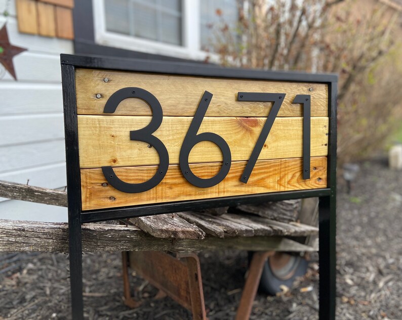 Large House Number Yard Stake 7 Inch Metal Numbers Sign - Etsy