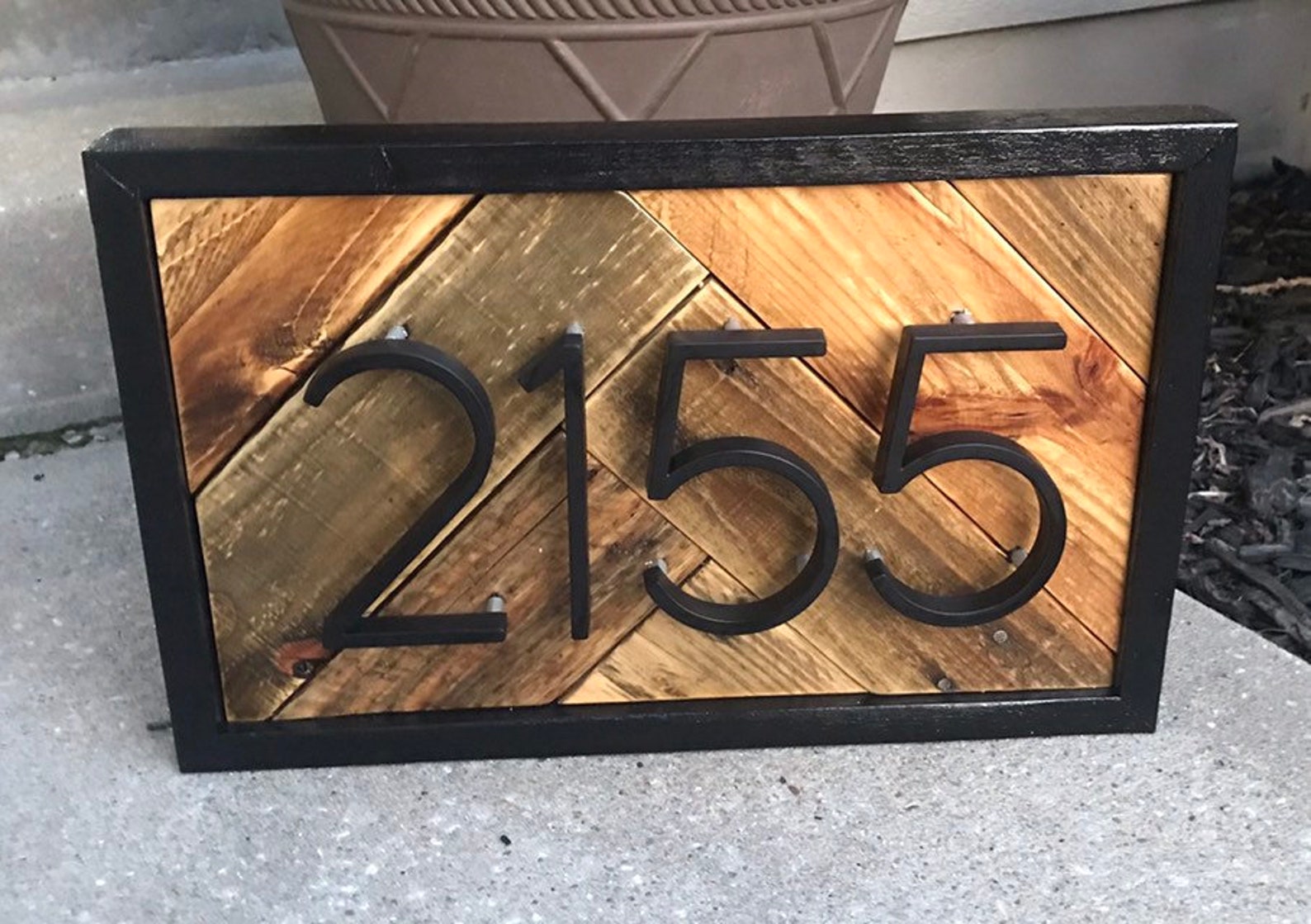 Address Sign Farmhouse Rustic House Number Sign Reclaimed - Etsy