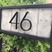 Address Stake Modern | Reclaimed Wood House Numbers for Garden ...