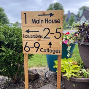 Multiple Address Stake Engraved | Shared Driveway Personalized Sign ...