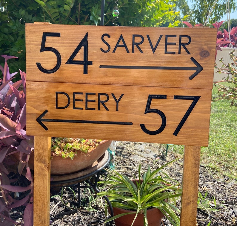 Multiple Address Stake Engraved Shared Driveway Personalized | Etsy