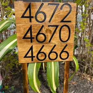 Multiple Address Stake Engraved | Shared Driveway Personalized Sign ...