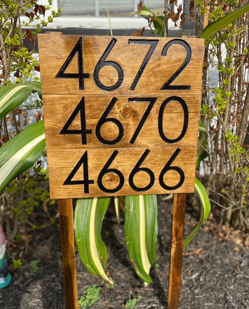 Multiple Address Stake Engraved Shared Driveway Personalized - Etsy