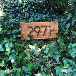 Address Stake | Reclaimed Wood Address Post for Garden| Farmhouse House ...