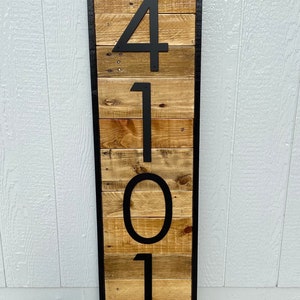 House Numbers Oversized Rustic Modern | 10 Inch Number Sign |large ...