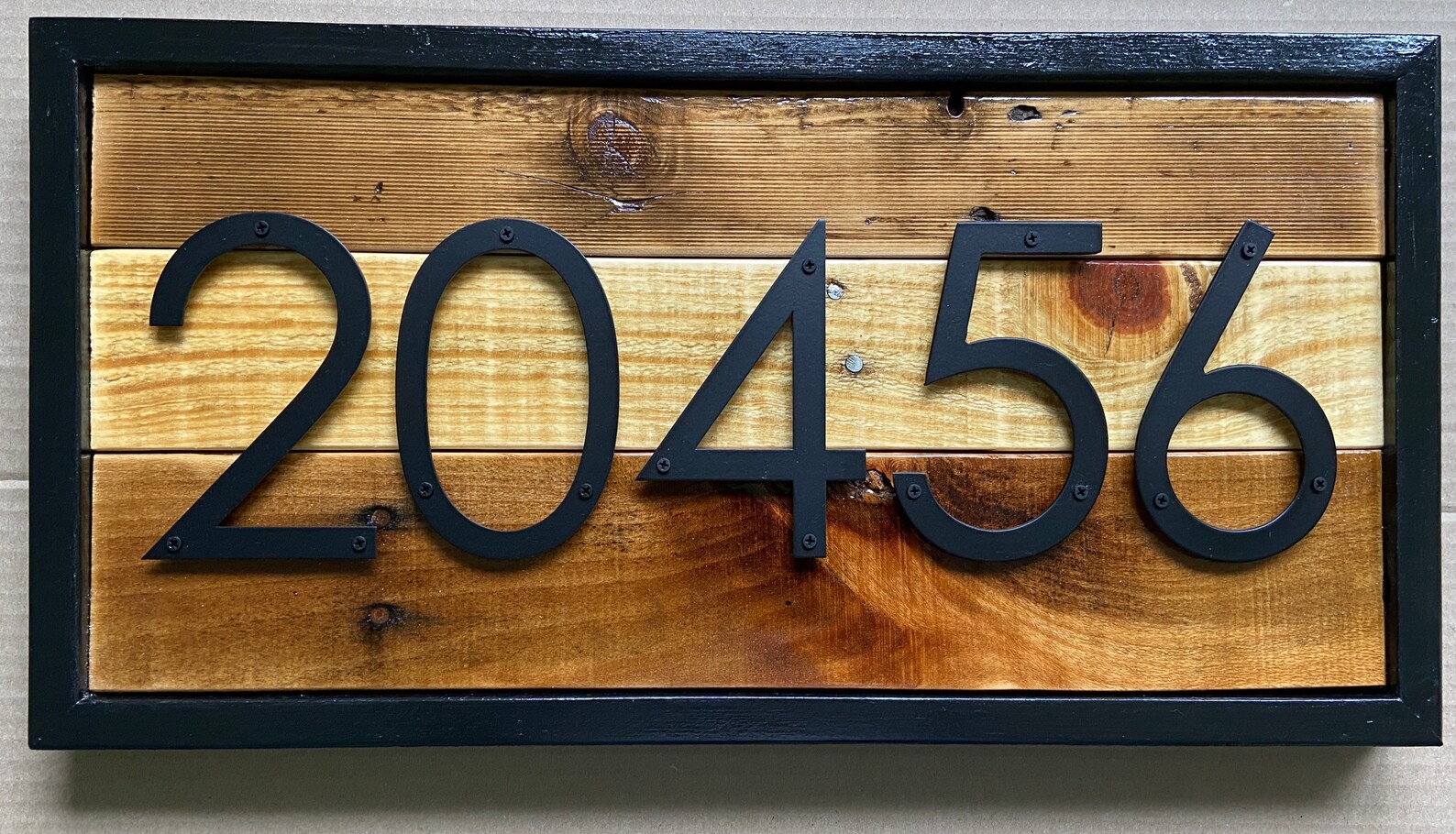 House Numbers Rustic Farmhouse Address Sign Modern House | Etsy