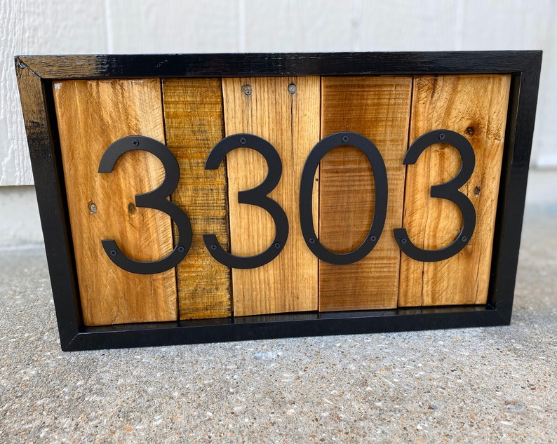 House Numbers Letters Modern Address Sign House Sign | Etsy