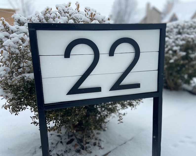 Large House Number Yard Stake 7 Inch Metal Numbers Sign - Etsy