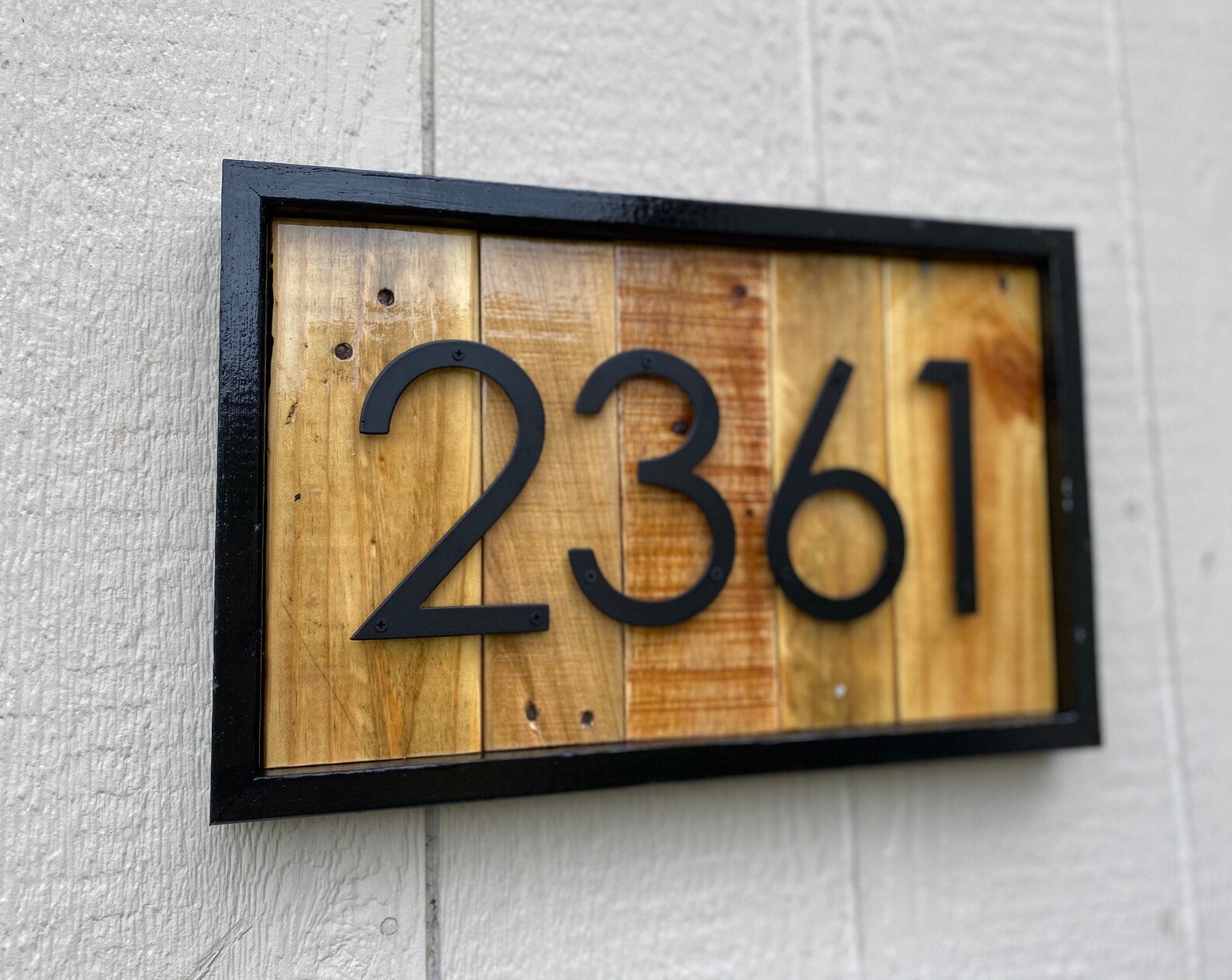 Address Sign Modern Rustic House Numbers Farmhouse Decor | Etsy