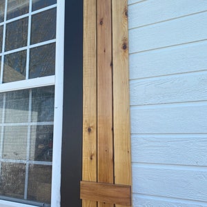 Cedar Shutter Set Custom Rustic Modern Farmhouse Decor - Etsy