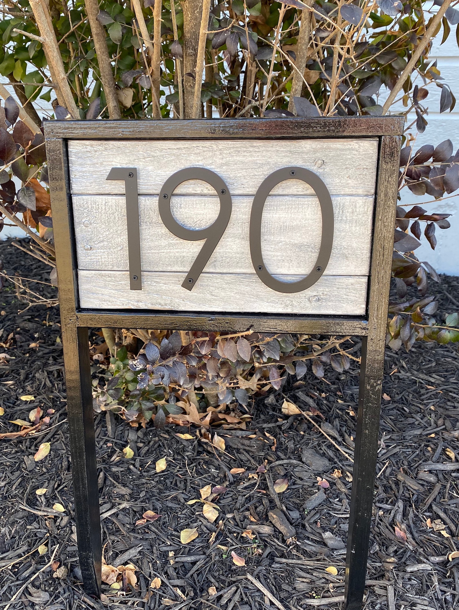 Personalized House Number Stake for Yard Reclaimed Wood - Etsy