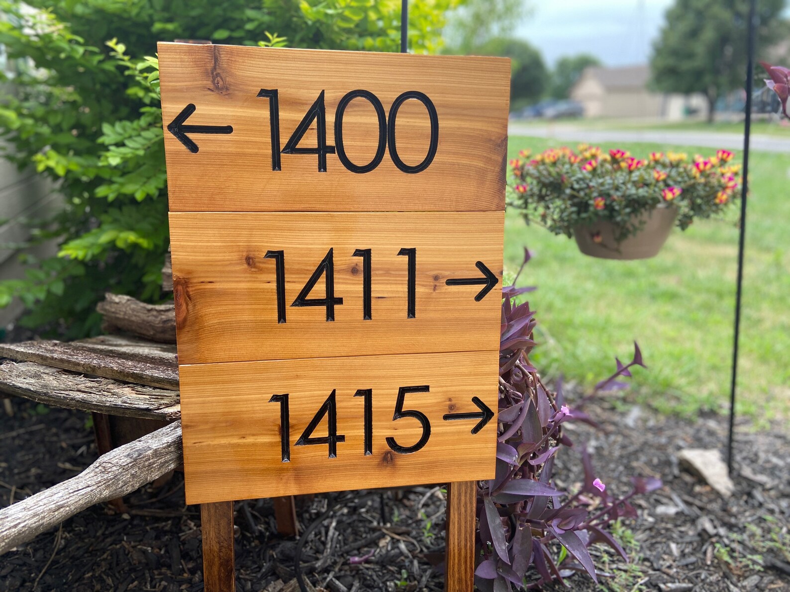 Multiple Address Stake Engraved Shared Driveway Personalized - Etsy