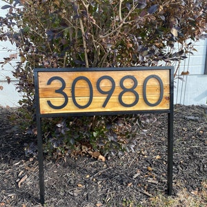 Large House Number Yard Stake 7 Inch Metal Numbers Sign - Etsy