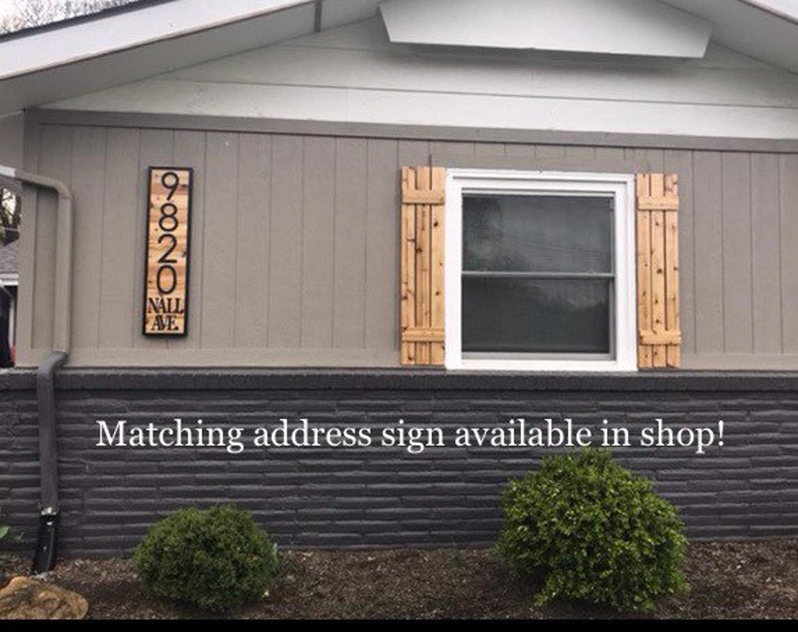 Cedar Shutter Set Custom Rustic Modern Farmhouse Decor - Etsy