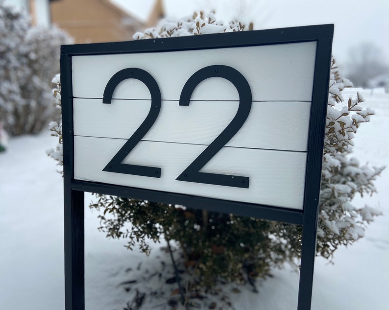 Large House Number Yard Stake 7 Inch Metal Numbers Sign - Etsy