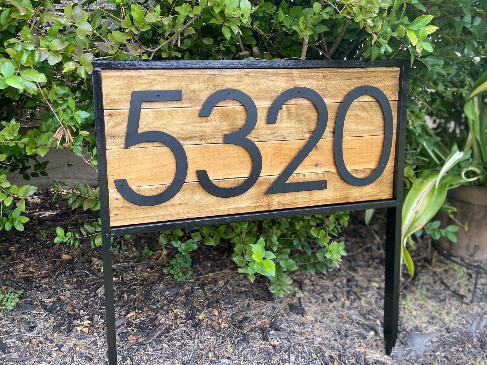 Large House Number Stake for Yard 10 Inch Metal Number Sign - Etsy