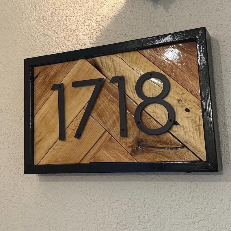 Rustic House Numbers - Etsy