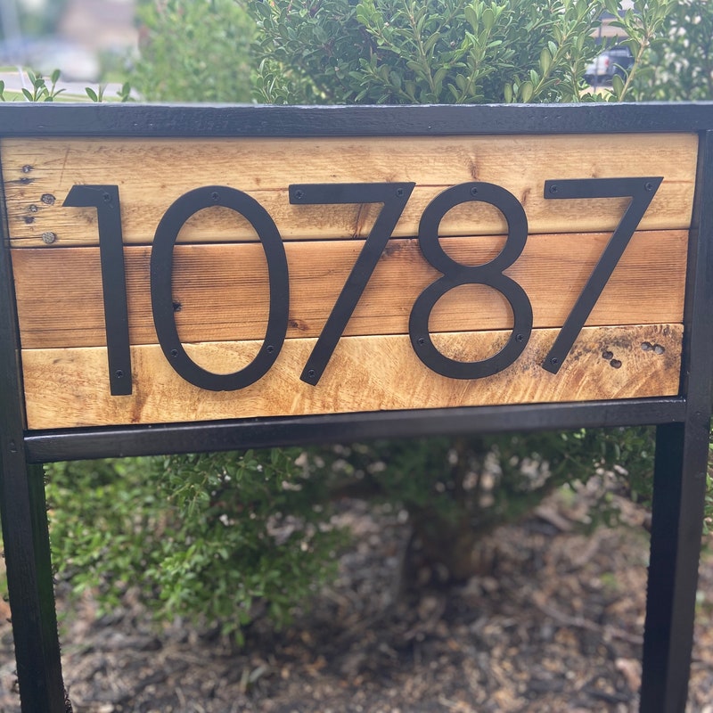 House Number Yard Sign - Etsy