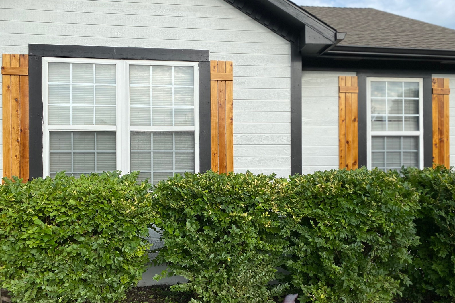 Cedar Shutter Set Custom Rustic Modern Farmhouse Decor - Etsy