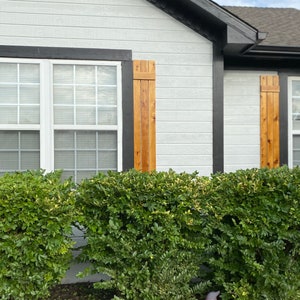 Cedar Shutter Set Custom Rustic Modern Farmhouse Decor - Etsy