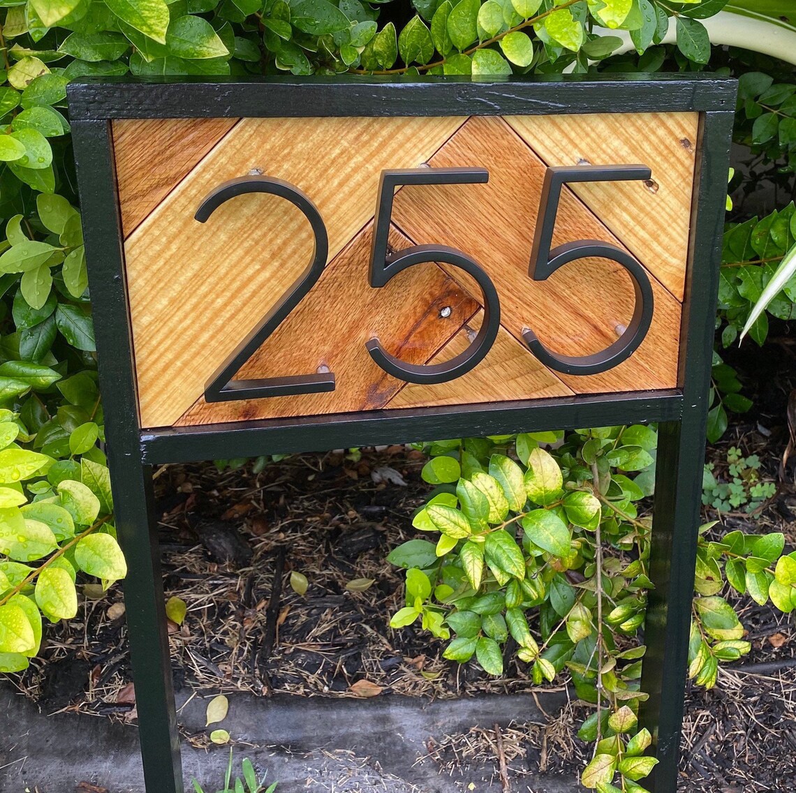 Address Stake Yard Sign Reclaimed Wood Address Sign for - Etsy