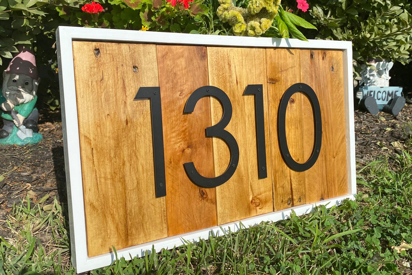 House Numbers Rustic Modern Oversized | 7 Inch Metal Number Sign for ...