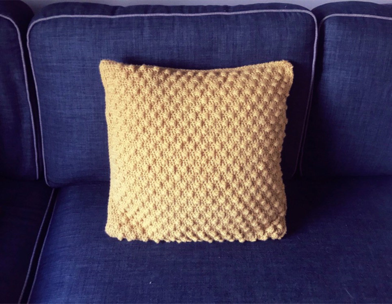 Handmade Pink 18 Bobble Cushion - Etsy