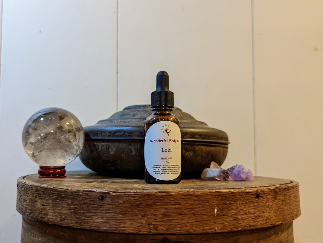 Buy Loki Hair Oil, Deity Inspired Ritual Hair and Beard Care, Coconut ...