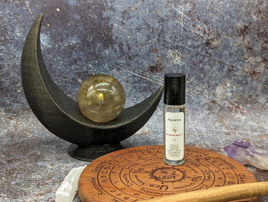 Aquarius Fragrance Roller Zodiac Inspired Coconut Oil Based Roller Ball ...