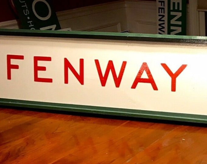 Boston Red Sox Large Custom Made Hand Painted Fenway Park Press Box ...