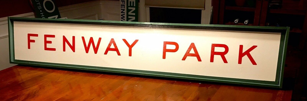 Boston Red Sox Large Custom Made Hand Painted Fenway Park Press Box ...