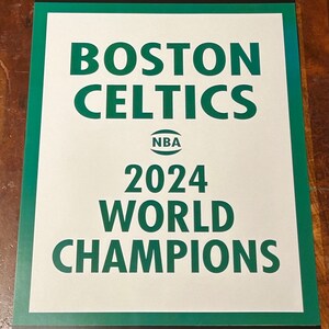 Boston Celtics Exact Replicas of All 18 Championship Banners, High ...
