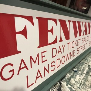 Spectacular Huge Hand Painted Replica Fenway Park Gate Sign - the Most ...