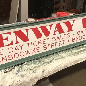 Spectacular Huge Hand Painted Replica Fenway Park Gate Sign - the Most ...