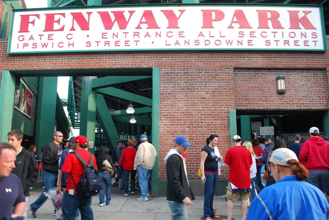 Spectacular huge hand painted replica Fenway Park gate sign | Etsy