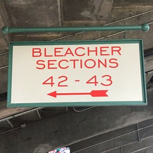 Boston Red Sox Fenway Park Large Custom Hand Painted Bleacher Section ...
