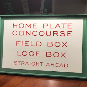 Boston Red Sox Fenway Park Custom Hand Painted Home Plate Concourse ...