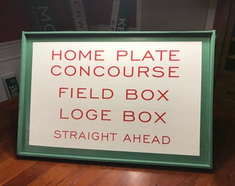 Boston Red Sox Fenway Park Custom Hand Painted Green Monster Concourse ...