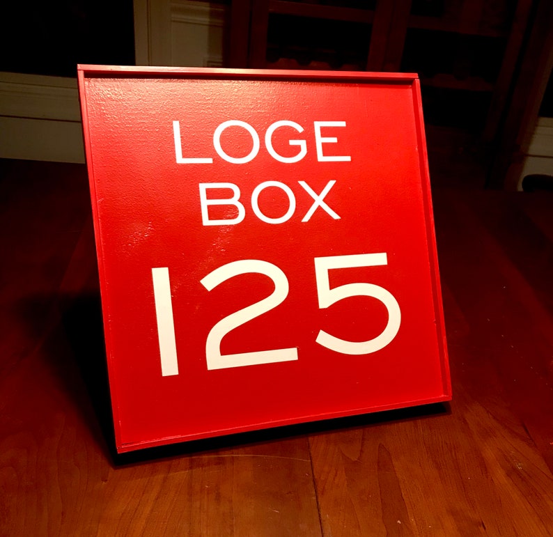 Boston Red Sox Fenway Park Custom Field Box/loge Box Exact Replica ...